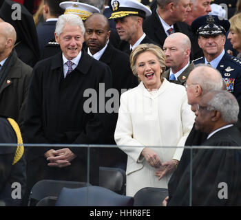 UNITED STATES - JANUARY 20: Guests watch the second inauguration of ...