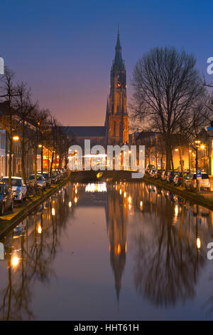 Delft at night, Netherlands Stock Photo - Alamy