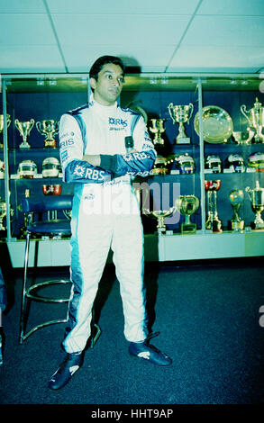 Indian Formula One driver Narain Karthikeyan of HRT during the photo ...