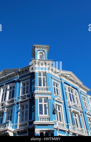 house, building, norway, relief, salvage, red, blue, house, building ...