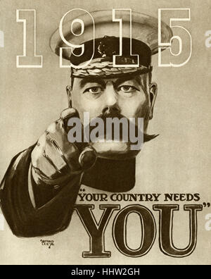 WW1 Recruitment Poster Lord Kitchener Stock Photo - Alamy