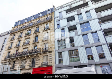 hausmann, hausmannian style Parisian building block from below Stock ...