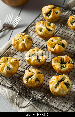 Homemade Spinach Muffin Puff with Feta and Onion Stock Photo - Alamy