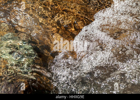 stone under the mountain water, note shallow depth of field Stock Photo ...