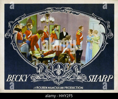 Becky Sharp - Movie Poster Stock Photo - Alamy