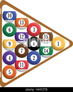 Pool billiard clipart, sport equipment illustration vector Stock Vector ...