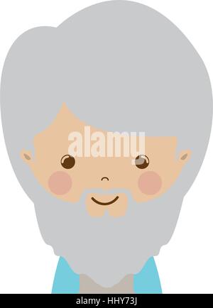 Vector cartoon of King Gaspar. Face of the three wise men bringing ...