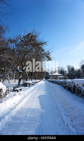Beautiful scenes in the winter with lot of snow Stock Photo - Alamy