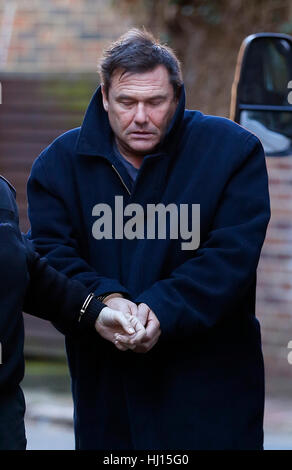 Robert Trigg arrives at Lewes Crown Court during his trial. Trigg is ...