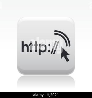Vector illustration of single isolated http icon Stock Photo - Alamy