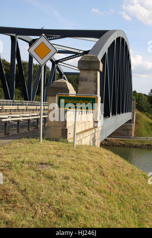 bridge, channel, waterway, arched bridge, germany, german federal ...