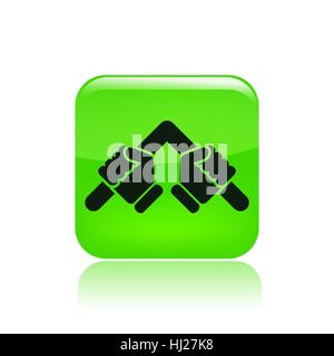 Vector illustration of single isolated bender icon Stock Photo - Alamy