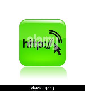 Vector illustration of single isolated http icon Stock Photo - Alamy