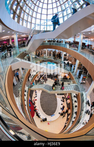 interior of the central atrium of Liverpool Central Library merseyside ...