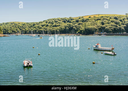 The stretch of water known as Pont Pill, an estuary off the River Fowey ...