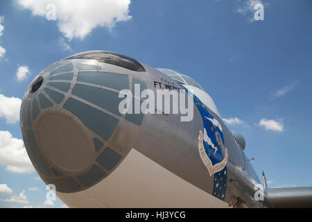 The Convair B-36 Peacemaker strategic bomber aircraft on display at ...