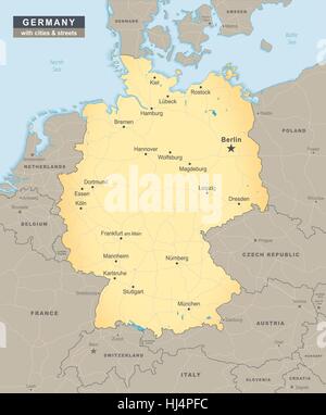 Italy map with borders, cities, capital and administrative divisions ...