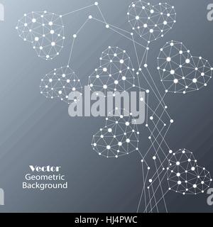 White heart made of connected lines and dots Stock Vector Image & Art ...