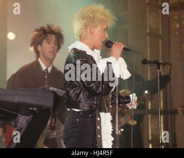 MARIE FREDRIKSSON Swedish singer in group Roxette with husband Stock ...