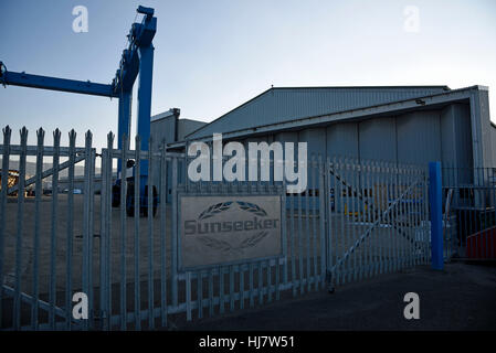 Sunseeker factory, Portland,Dorset,UK Stock Photo - Alamy