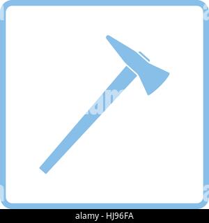 Fire axe icon. Blue frame design. Vector illustration Stock Vector ...