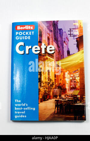 Crete Berlitz Travel Guide book with British passport on suitcase ...