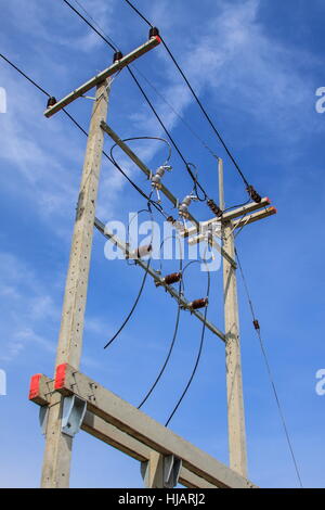 Voltage transformers on the street Stock Photo - Alamy
