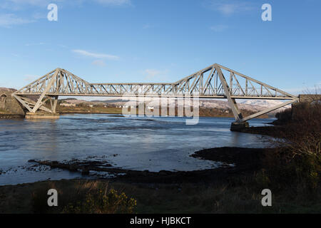 Village of Connel, Scotland. Picturesque view of Connel Bridge on the ...