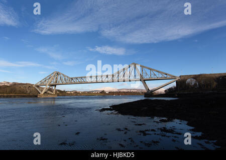 Village of Connel, Scotland. Picturesque view of Connel Bridge on the ...