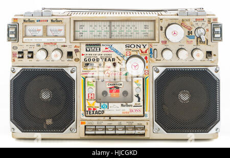 Sony boom box Stock Photo - Alamy