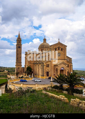 Basilica of the Blessed Virgin Of Ta Pinu in Gozo, Malta Stock Photo ...