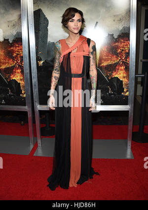 Ruby Rose arrives at the LA Premiere of "xXx: Return of Xander Cage" at ...