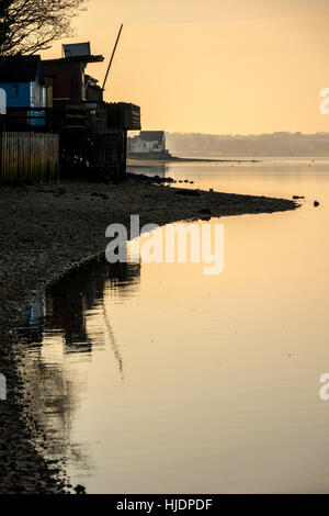 beach house River Stour estuary Wrabness, Essex England UK Stock Photo ...