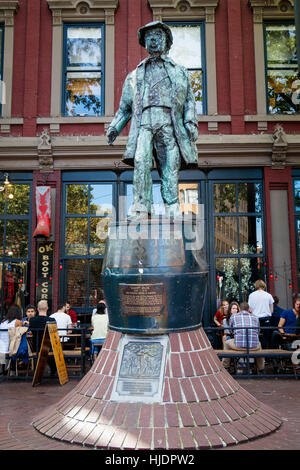 Gassy Jack - John Deighton statue, Gastown, Vancouver, British Stock ...