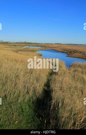 Orford Ness shingle spit and marshland Orford, Suffolk, England, UK ...