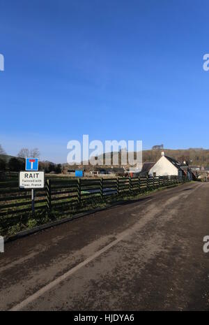 Rait sign Perthshire Scotland January 2017 Stock Photo - Alamy