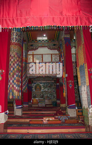 300-year-old Tawang Gompa or Buddhist monastery at Tawang, Arunachal ...