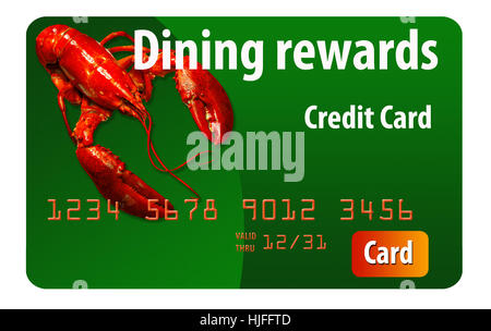 Here is a dining rewards credit card Stock Photo - Alamy