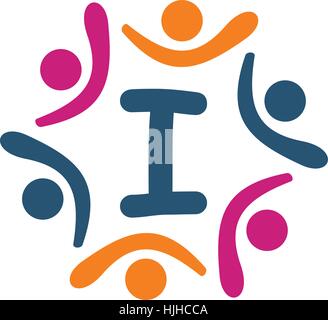 Friendship Teamwork Parenting Letter D Stock Vector Image & Art - Alamy