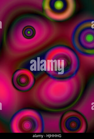 play of colours, coloured, neon, circle, abstract, structures, colour ...