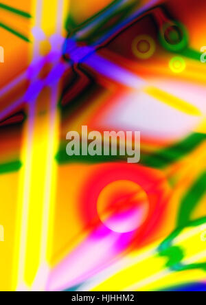 play of colours, coloured, neon, circle, abstract, structures, colour ...