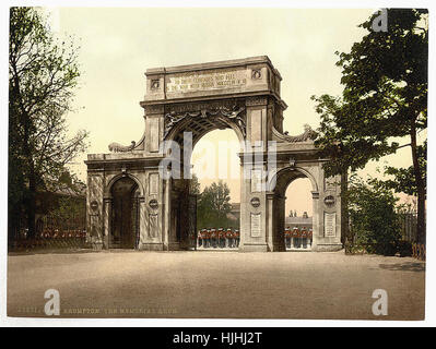 The Memorial Arch, New Brompton, England, Photo shows the Crimean War ...