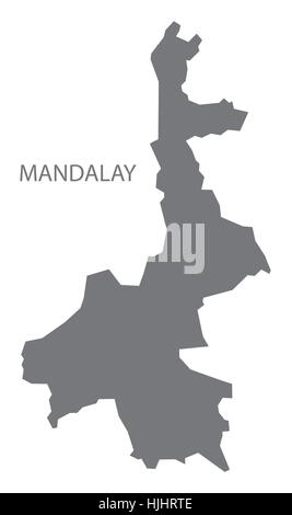 Map of Mandalay Myanmar Burma Stock Vector Image & Art - Alamy