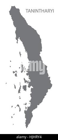 myanmar administrative map with regions and districts Stock Vector Image & Art - Alamy