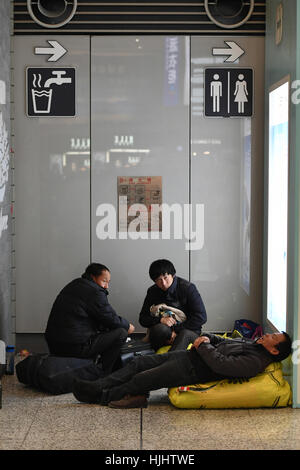 Shanghai, China - January 01, 2017: Aerial view of Shanghai city center ...