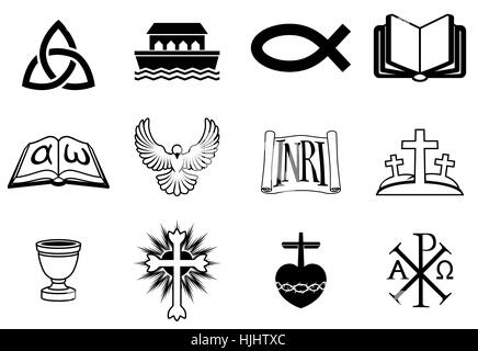 Christ monogram XP or Chi Rho monogram, ancient symbol for Christ Stock ...