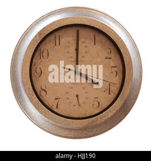 Four o'clock on clock face Stock Photo - Alamy