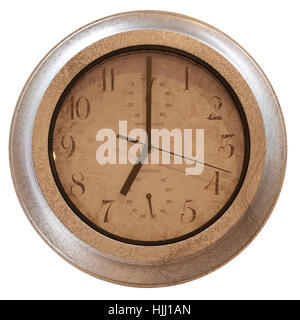 Seven o'clock on clock face Stock Photo - Alamy