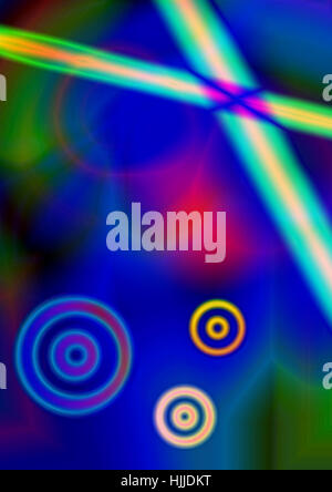play of colours, lines, coloured, neon, circle, abstract, structures ...