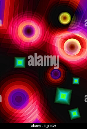 play of colours, coloured, neon, abstract, structures, colour ...